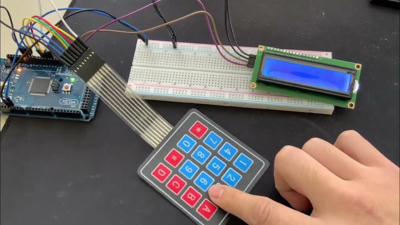 Keypad&LCD test - YouTube