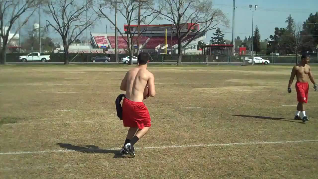 Fresno State football (Derek Carr) workout 3/19 - YouTube