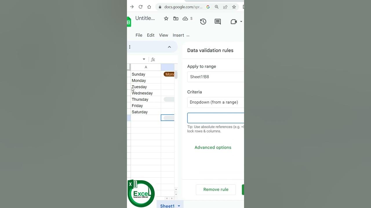 Modern Dropdown Menu #shortsfeed #shortsviral #ytshorts #excel #exceltutorial - YouTube
