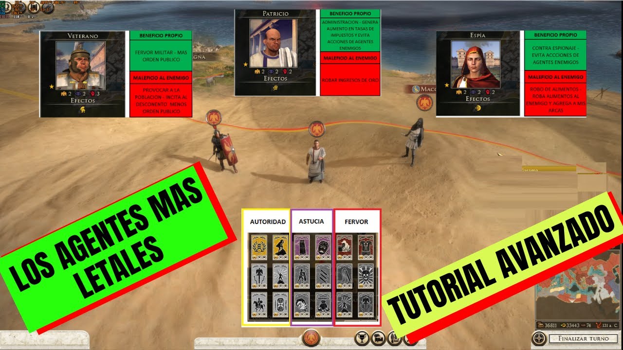 Tutorial de Campaña de Total War ROME 2 - Como usar los AGENTES - YouTube