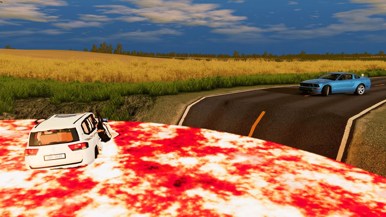 Cars vs Lava Traps #1 BeamNg Drive - YouTube