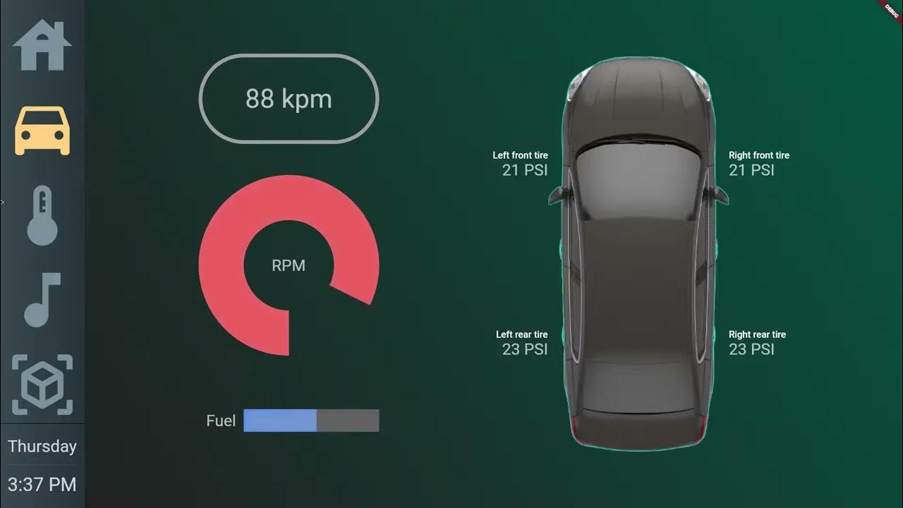 AGL flutter homescreen demo - YouTube