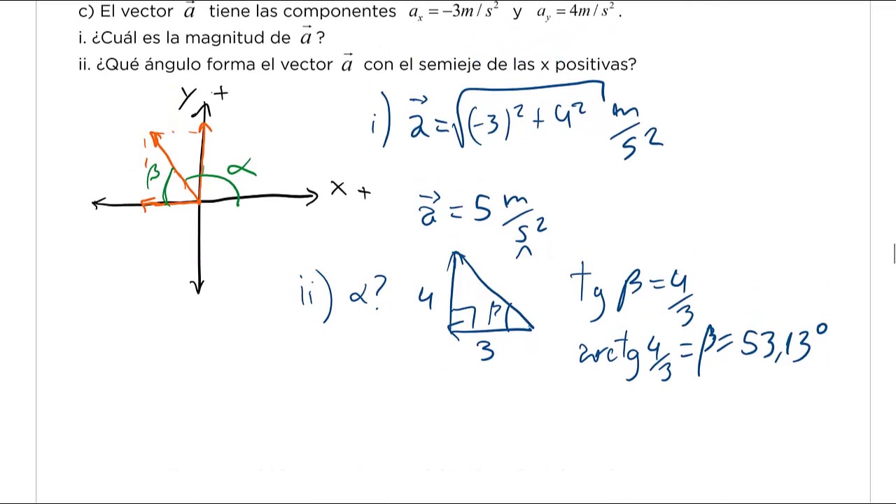 01 Descomposición de un vector a) al e)iii - YouTube