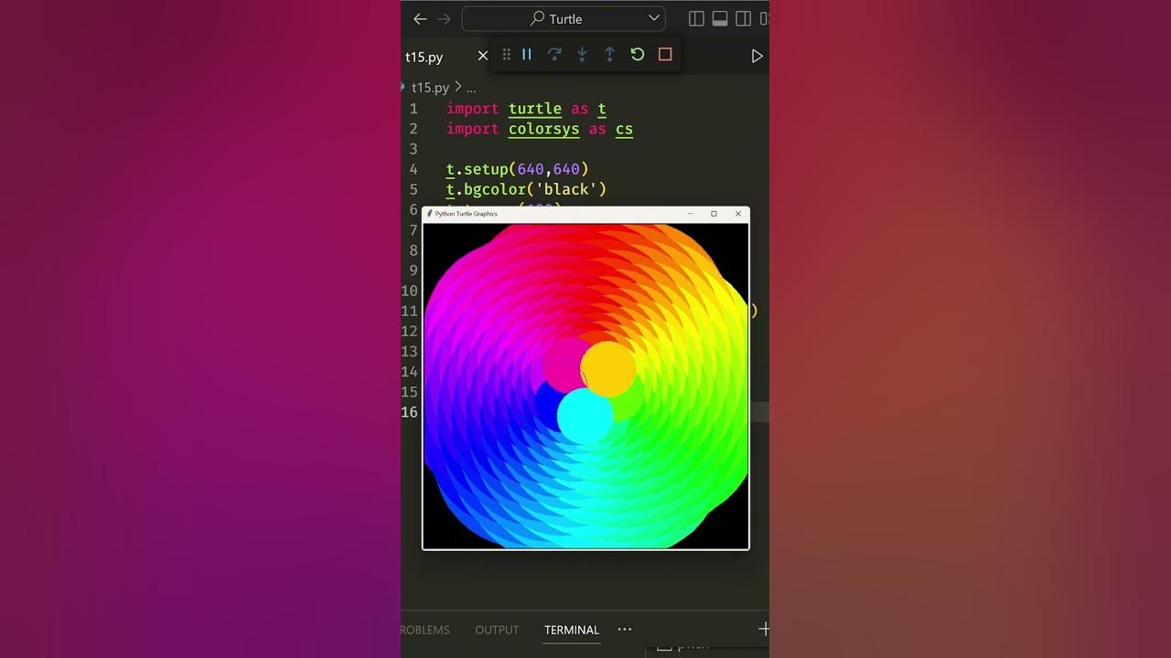 Python Turtle Graphics Design 10 Youtube