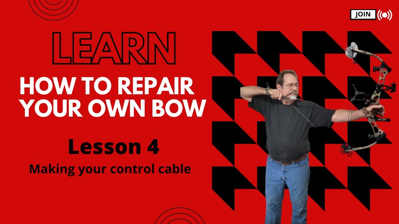 How to make a control cable for a compound bow - YouTube