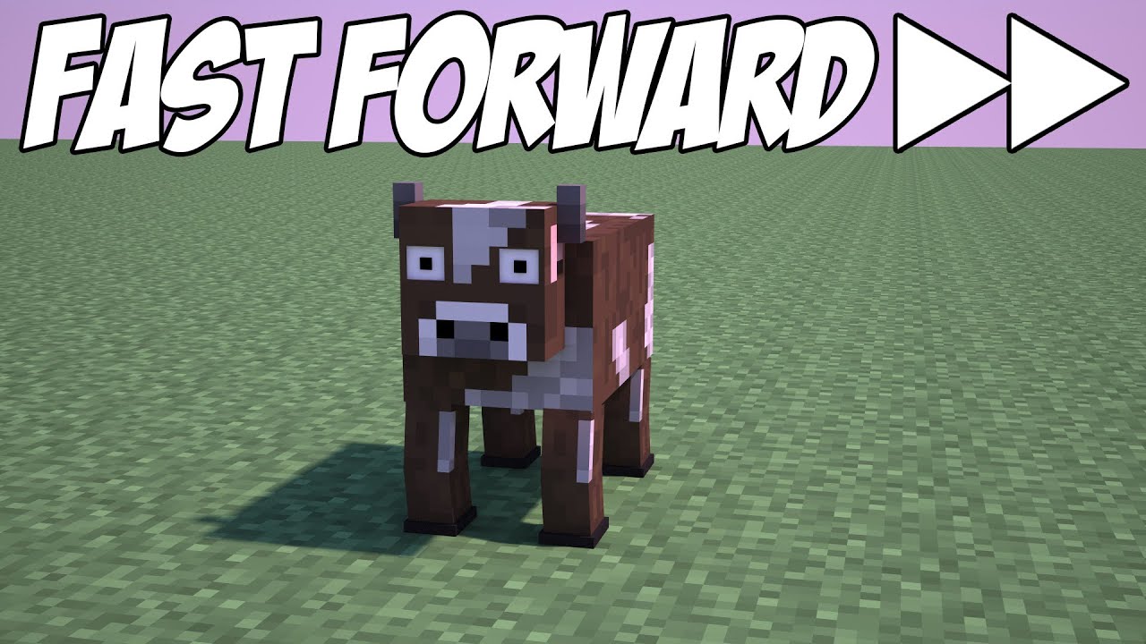 Fast Forward: Minecraft Cow - YouTube