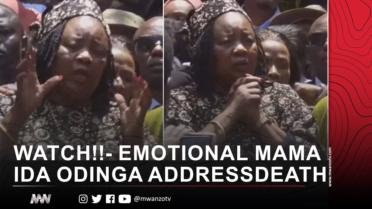 WATCH!!- EMOTIONAL MAMA IDA ODINGA ADDRESS- HUGE Crowd Gathered OUTSIDE ...