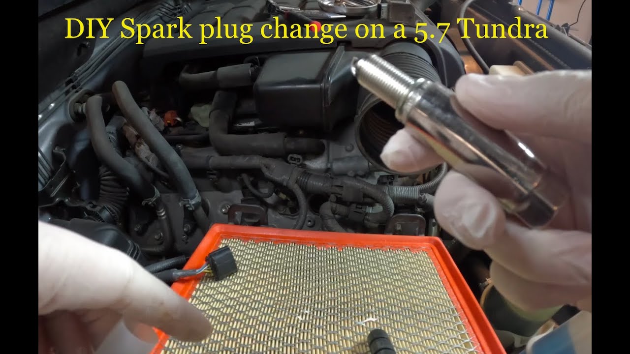 DIY Spark Plug change on a 2016 Toyota Tundra 5.7 (2007-2020) - YouTube