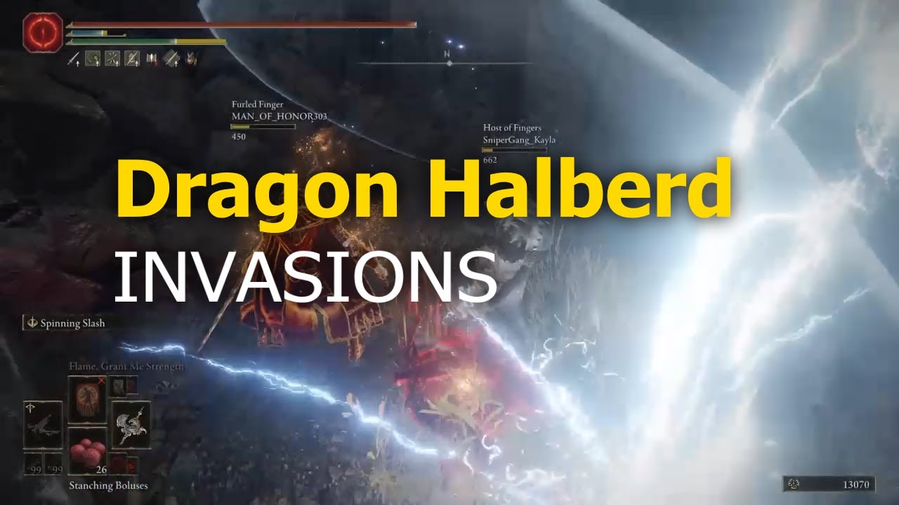 Dragon Halberd invasions - Elden Ring PvP - YouTube