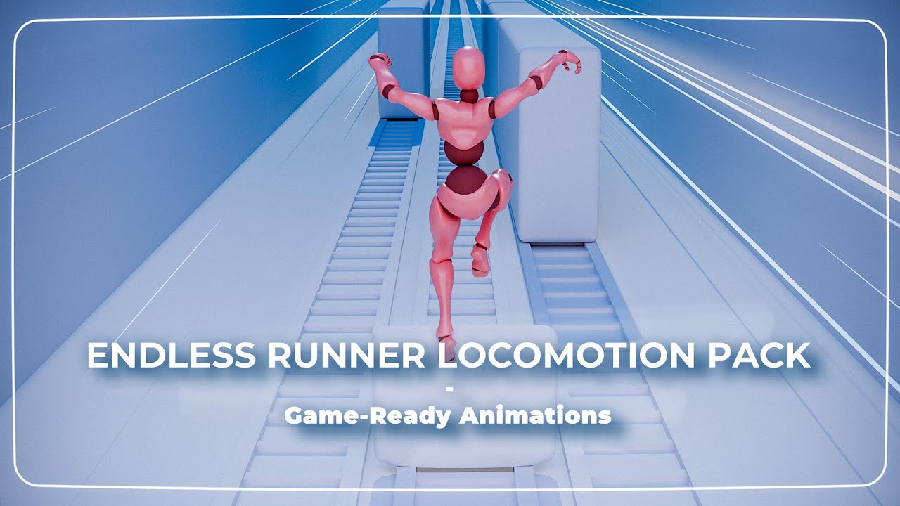 Endless Runner Animations Locomotion + (Unity & Unreal Compatible ...