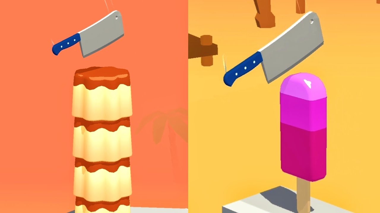 Slice it all! Very satisfying and relaxing ASMR slicing game - YouTube