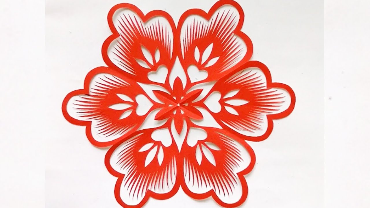 Paper Cutting New Design - Easy Paper Cutting - Paper Cutting Tutorial ...