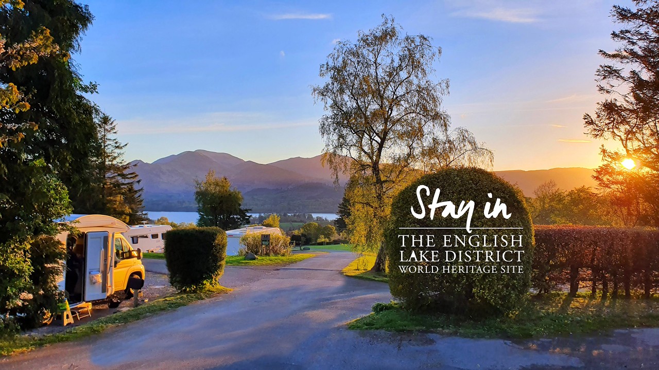 Castlerigg Hall Caravan Camping Glamping 360° aerial view. - YouTube