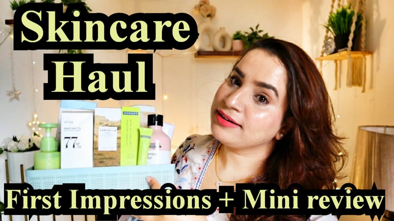 Skincare Haul + First Impressions - YouTube