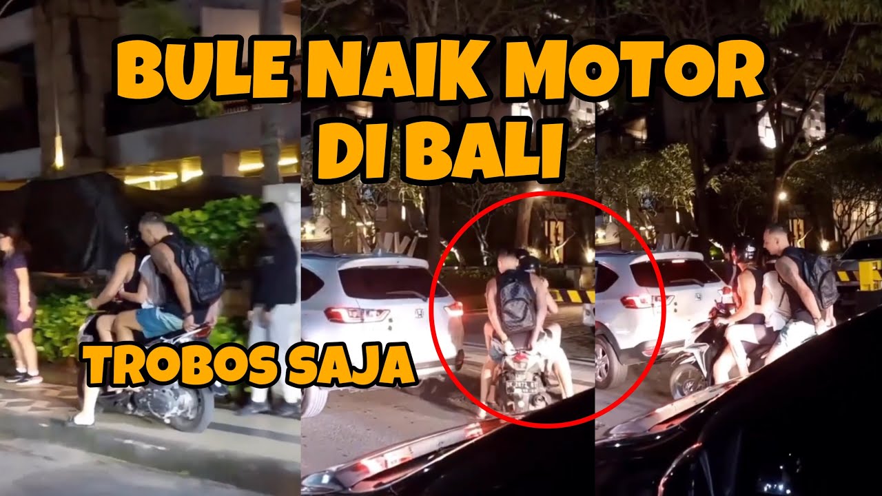 BULE NAIK MOTOR DI BALI ‼️ BONCENG TIGA TEROBOS SAJA #youtubeshorts #youtube #fyp #bali #vlog # ...