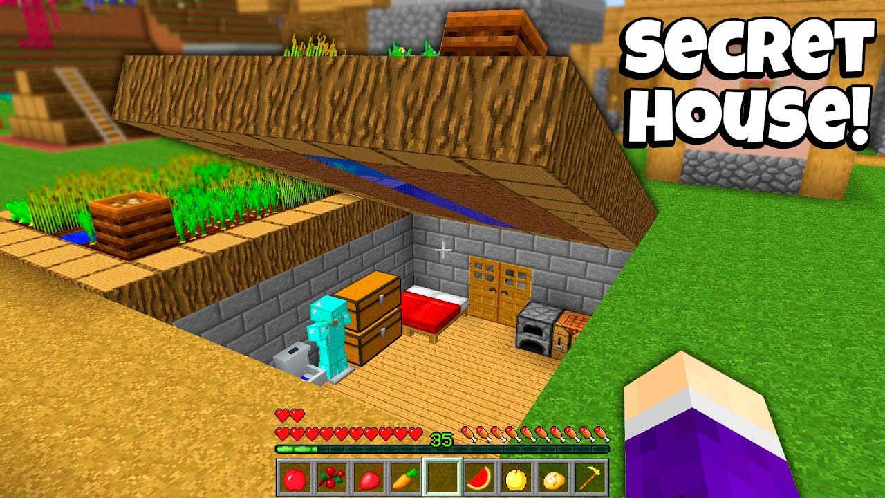 How TO LIFTED FARMLAND AND FOUND BEST SECRET HOUSE in Minecraft ...