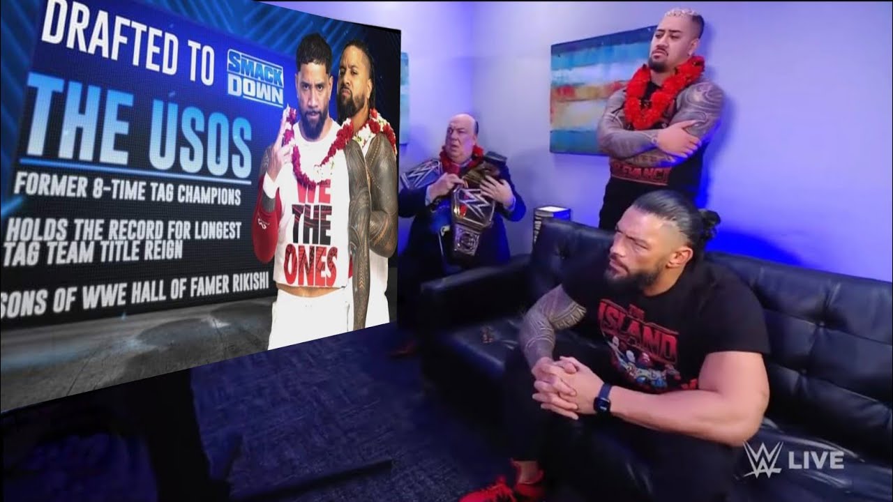 OMG🤯 Roman Reigns Draft The Usos In Smackdown | Monday Night Raw Full ...
