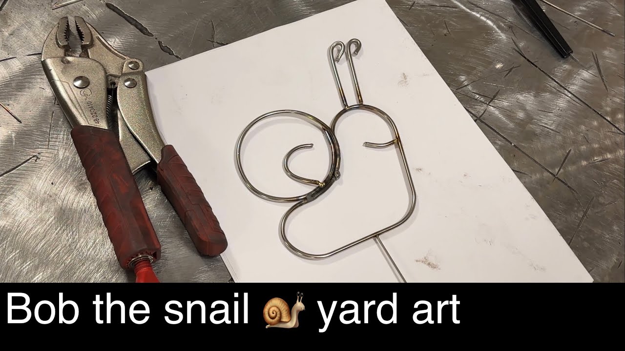 Bob the snail weld art for your lawn/garden - YouTube