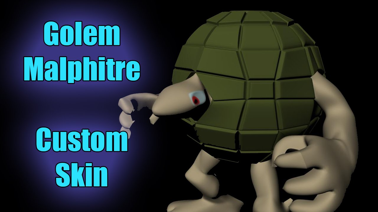 Golem Malphite Custom Skin / Channel Update - YouTube