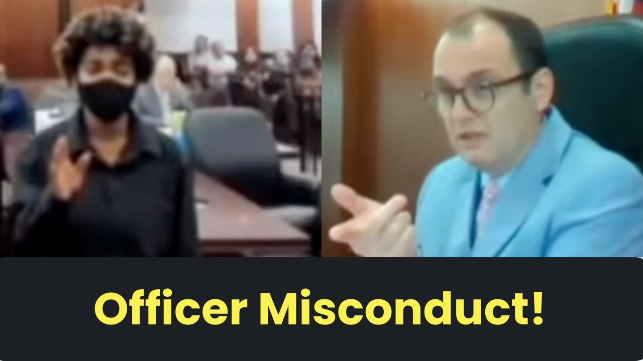 Officer Misconduct & Racial Profiling: Judge Throws Out Case - YouTube