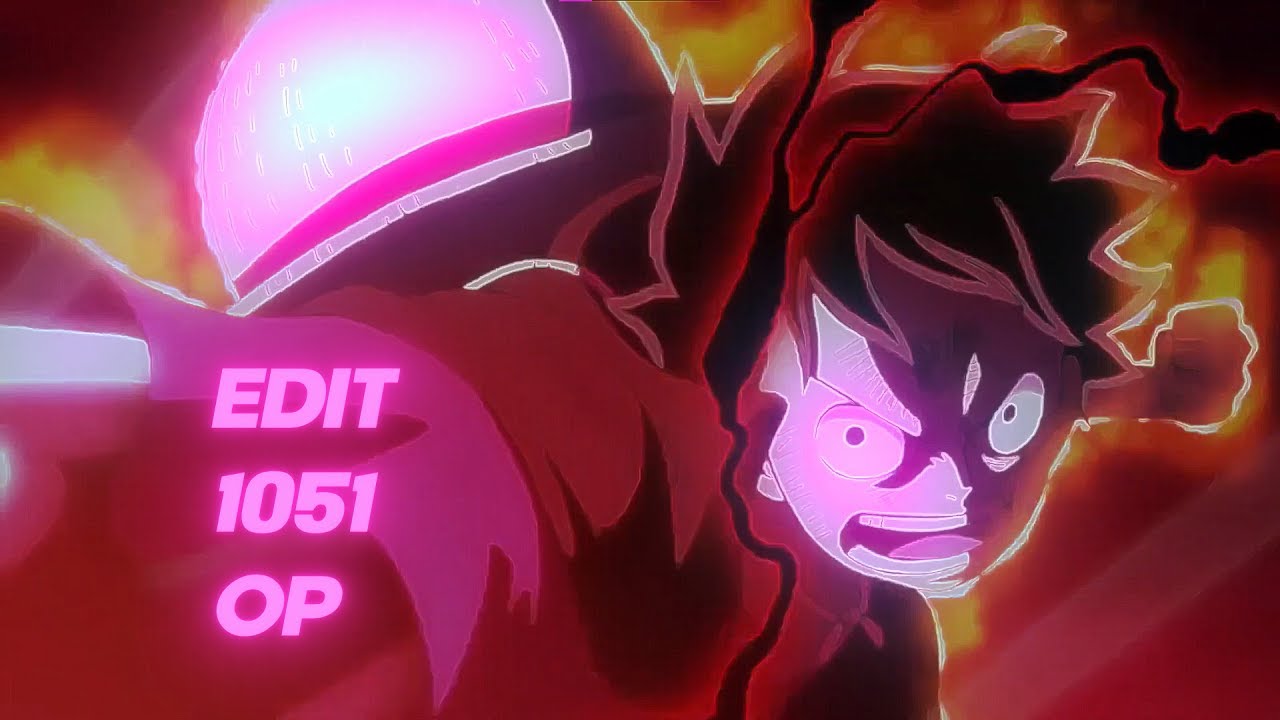 [4K EDIT]-Episode 1051 One Piece Luffy VS Kaido split the sky [ 60 fps ...