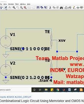 Design of Combinational Logic Circuits Using Memristor and CMOS NAND Logic-VLSI- LTspice - YouTube