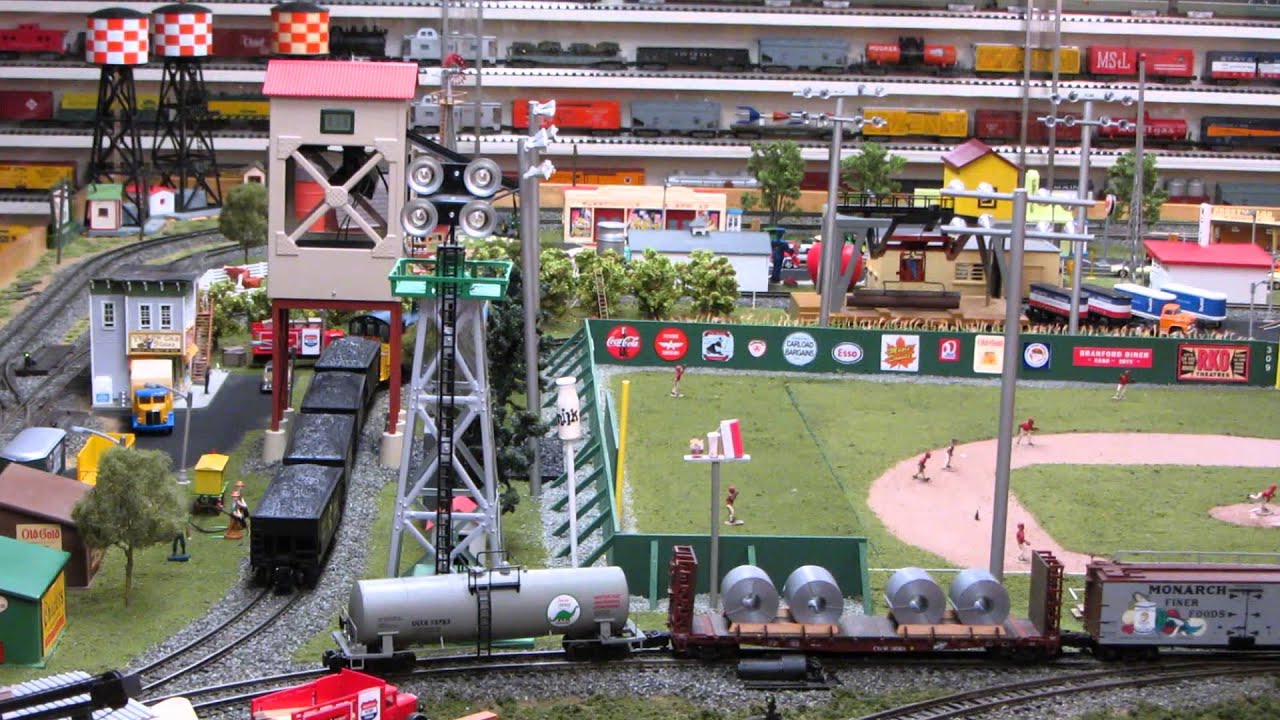 S gauge Layout Coal Train - YouTube