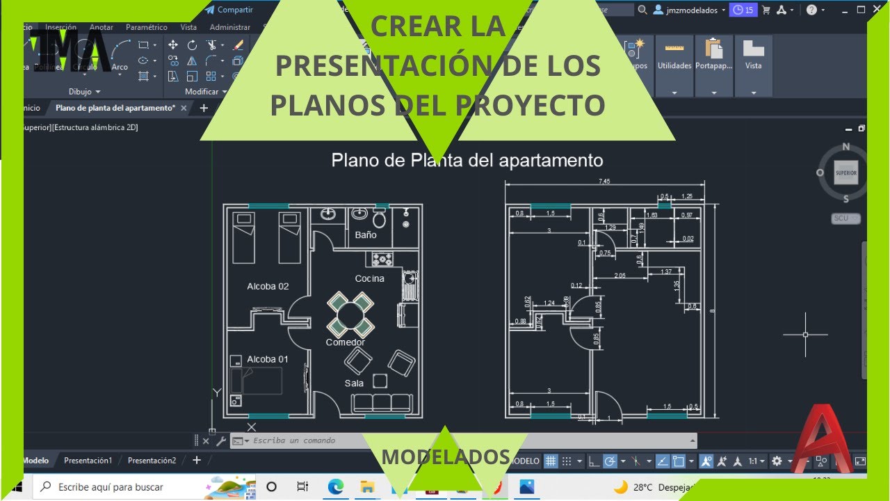 AutoCAD 2D-10-Proyecto01-Crear la presentación de los planos de un ...