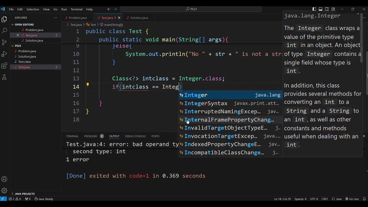 Daily Problem Solving 23 👉 Finding data Types | Java 🧑‍💻 - YouTube
