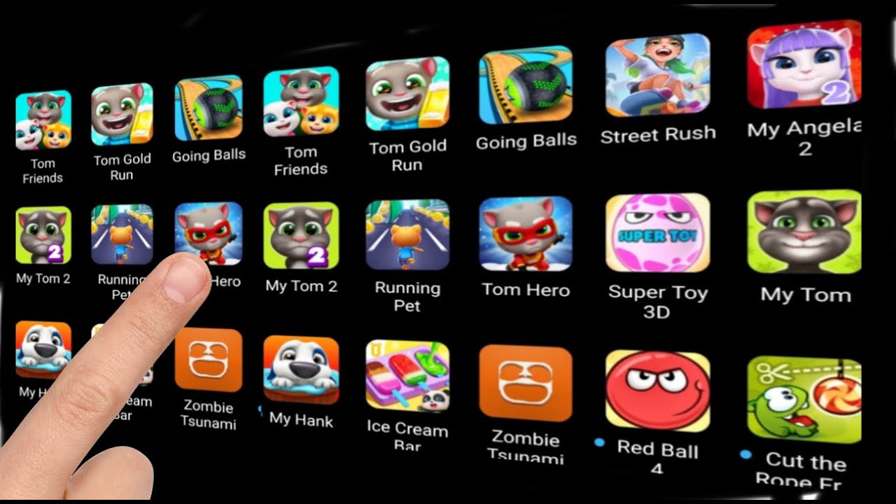 Talking Tom Hero Dash, My Tom, Tom Time Rush, Talking Angela, Cat ...