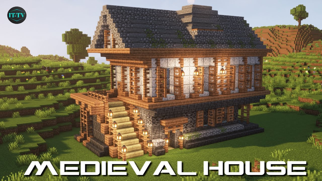 Building A MEDIEVAL HOUSE DESIGN In Minecraft - TUTORIAL - YouTube