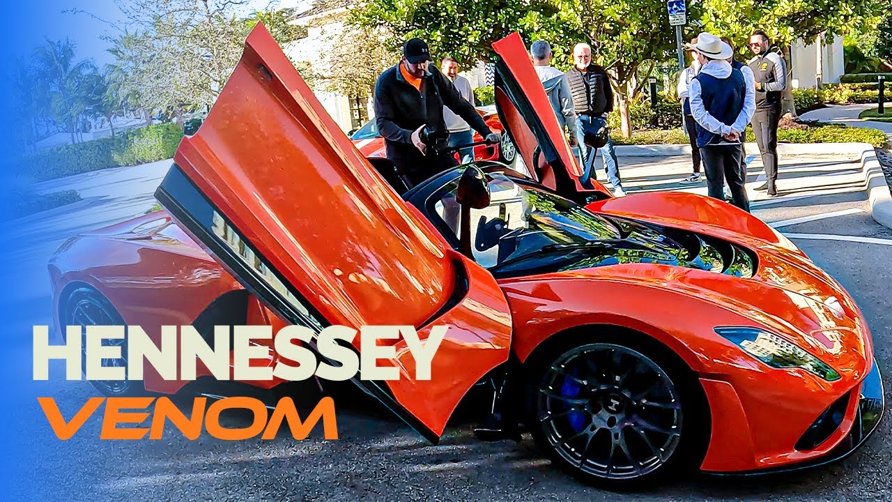 Hennessy Performance Venom F5 In Miami! Cold Start in Garage - YouTube