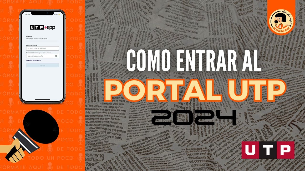 COMO ENTRAR AL PORTAL UTP / FACIL Y SENCILLO - YouTube