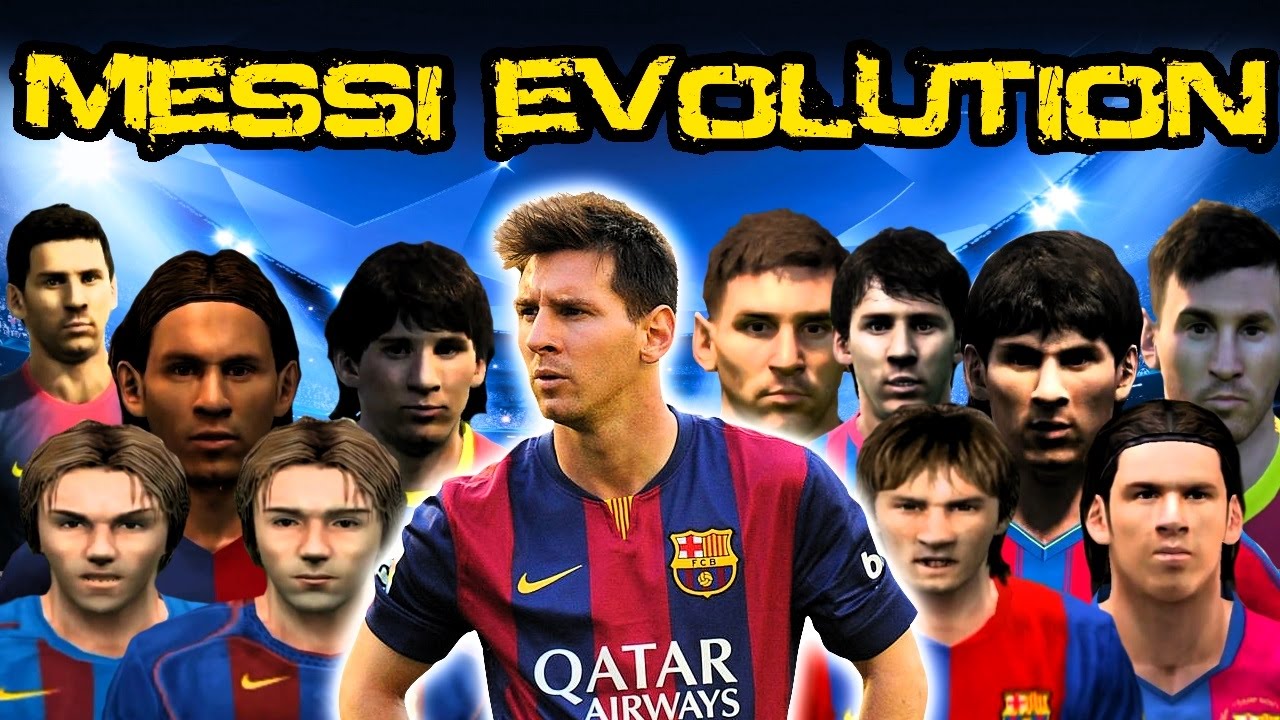 LEO MESSI EVOLUCION EN PES | LIONEL MESSI FROM PES 4 TO PES 2015 ...