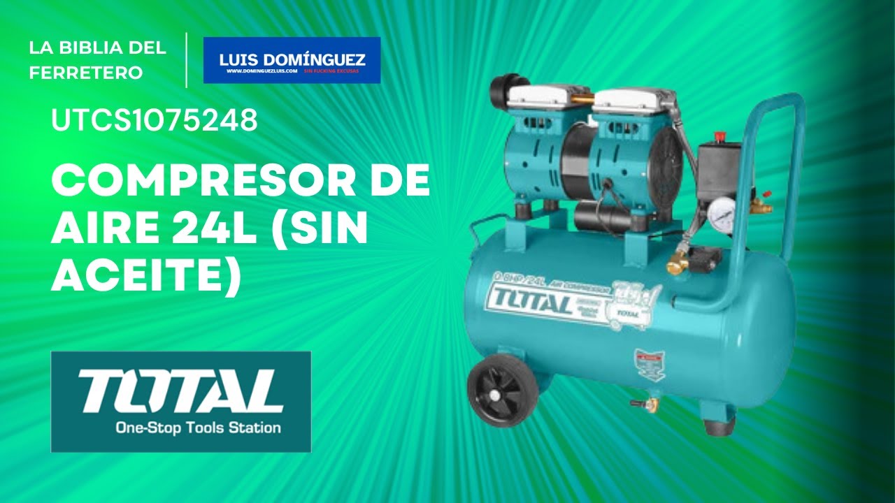 Compresor de Aire TOTAL UTCS1075248: Potencia y Eficiencia Sin Aceite ...
