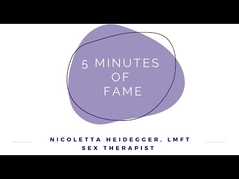 5 Minutes of Fame with Nicoletta Heidegger, LMFT