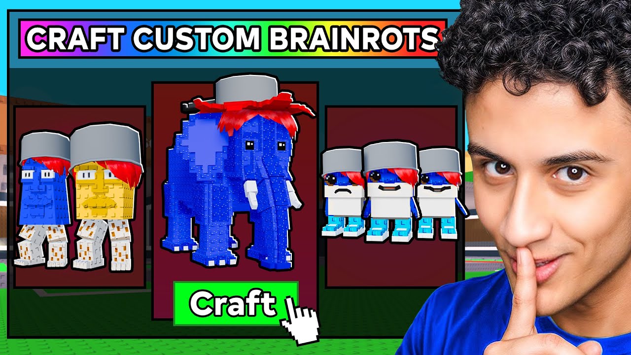 Steal a Brainrot, But You Can CRAFT CUSTOM BRAINROTS! - YouTube