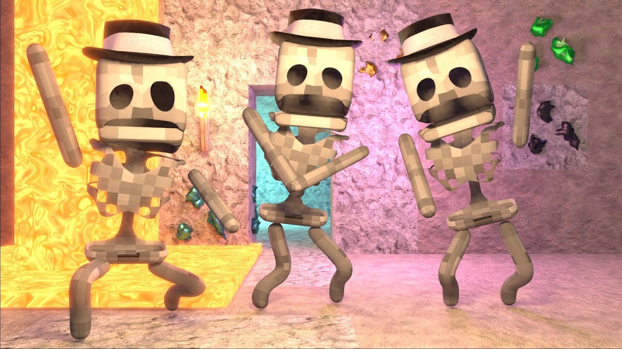Minecraft Skeleton Friends #Shorts - YouTube
