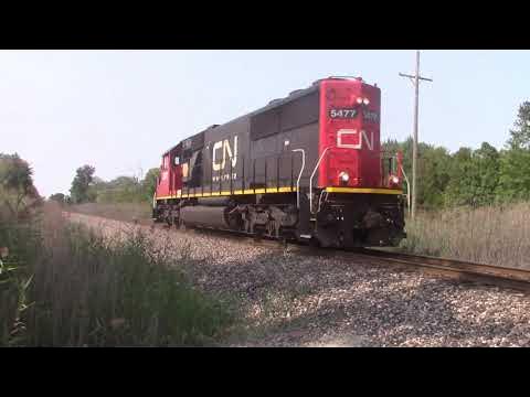 Railfanning 9/14/22 @ Port Huron Michigan Area Featuring CN 5477, CN 2752, And Solo CN 3151 ...