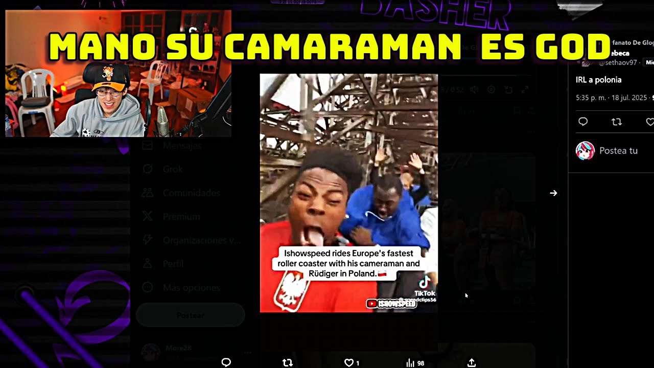 GLOGLO SORPRENDIDO POR EL CAMARAMAN DE SPEED - YouTube