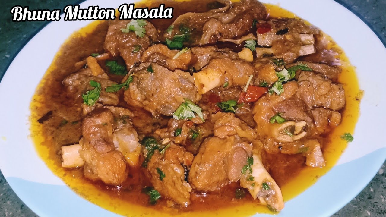 Bhuna Mutton Masala Recipe/बहुत ही आसान तरीके से बनाएं भुना मटन मसाला ...