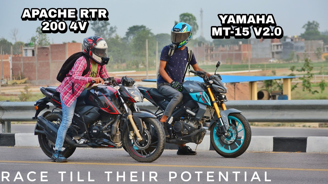 Yamaha MT 15 V2 Vs Apache RTR 200 Long Race yamaha-mt-15-v2-vs-apache-rtr-200-long-race