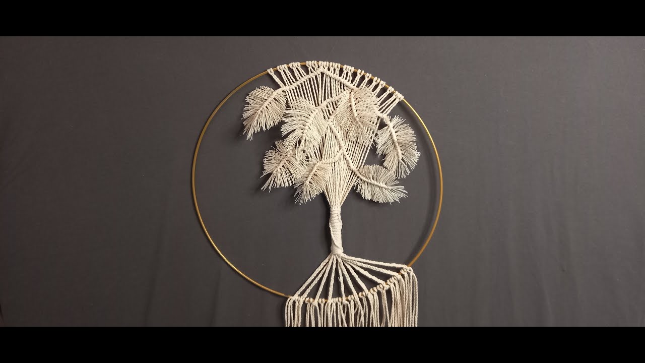 Tuto Macramé Décoration Arbre Débutants - Les Tutos de Karinette - YouTube