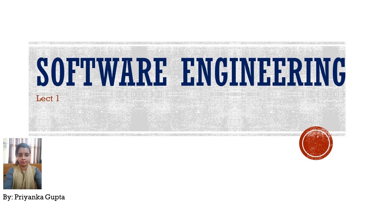 Lecture 1: Introduction to Software Engineering - YouTube