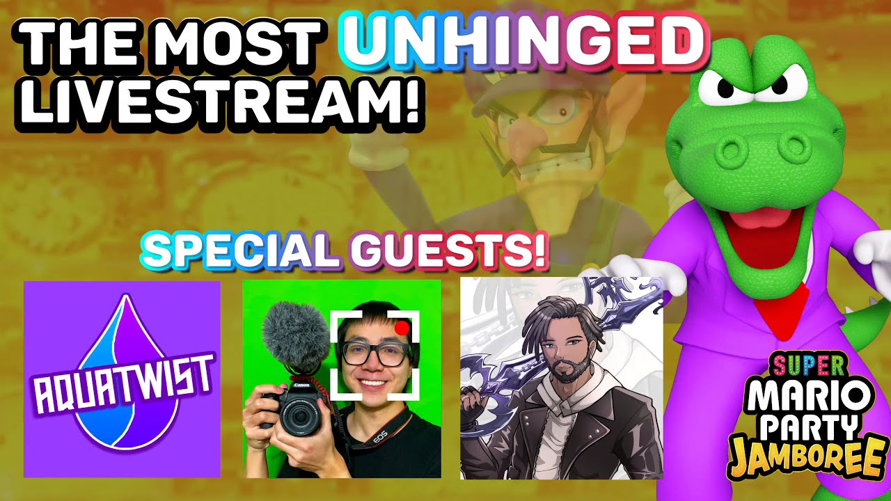 The MOST UNHINGED Mario Party Stream- Ft @Plainrock124 @AquaTwist ...