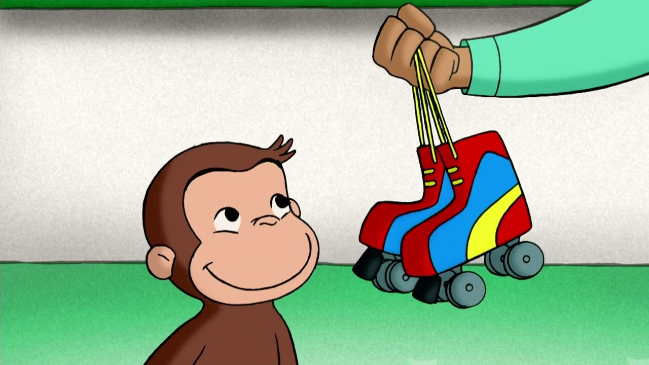 Georges le Petit Singe 🐵 George apprend à faire du patin à roulettes 🐵 ...