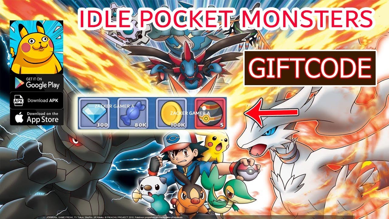 Idle Pocket Monsters & All Redeem Codes | Free Giftcodes Idle Pocket ...
