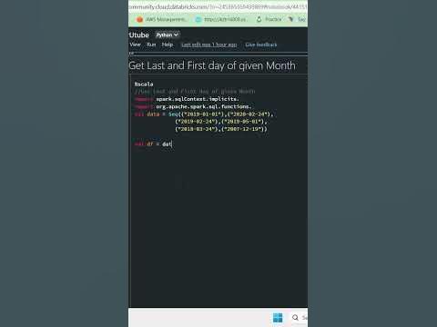 Get First day and last day of any Month | sql | pyspark | date | time | timestamps | custom ...
