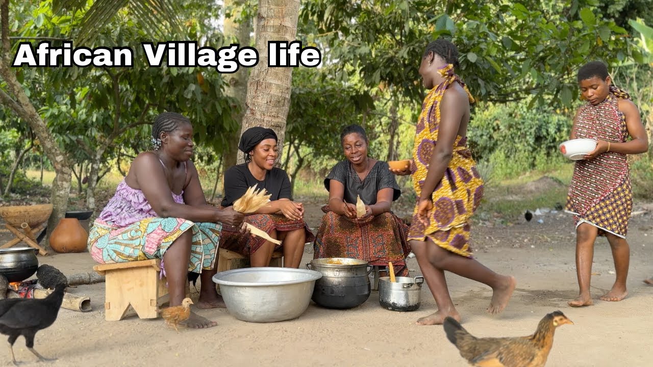 We cooked Ghanaian AUTHENTIC FOOD with CORN and PALMNUT SOUP from ...