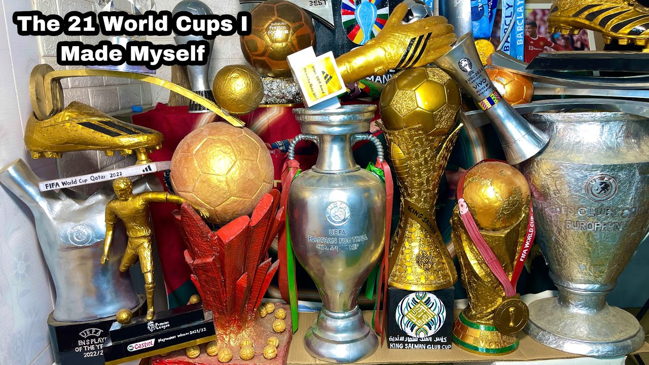 How to Repair fifa would cup 🇶🇦 and 21 broken football trophies full ...
